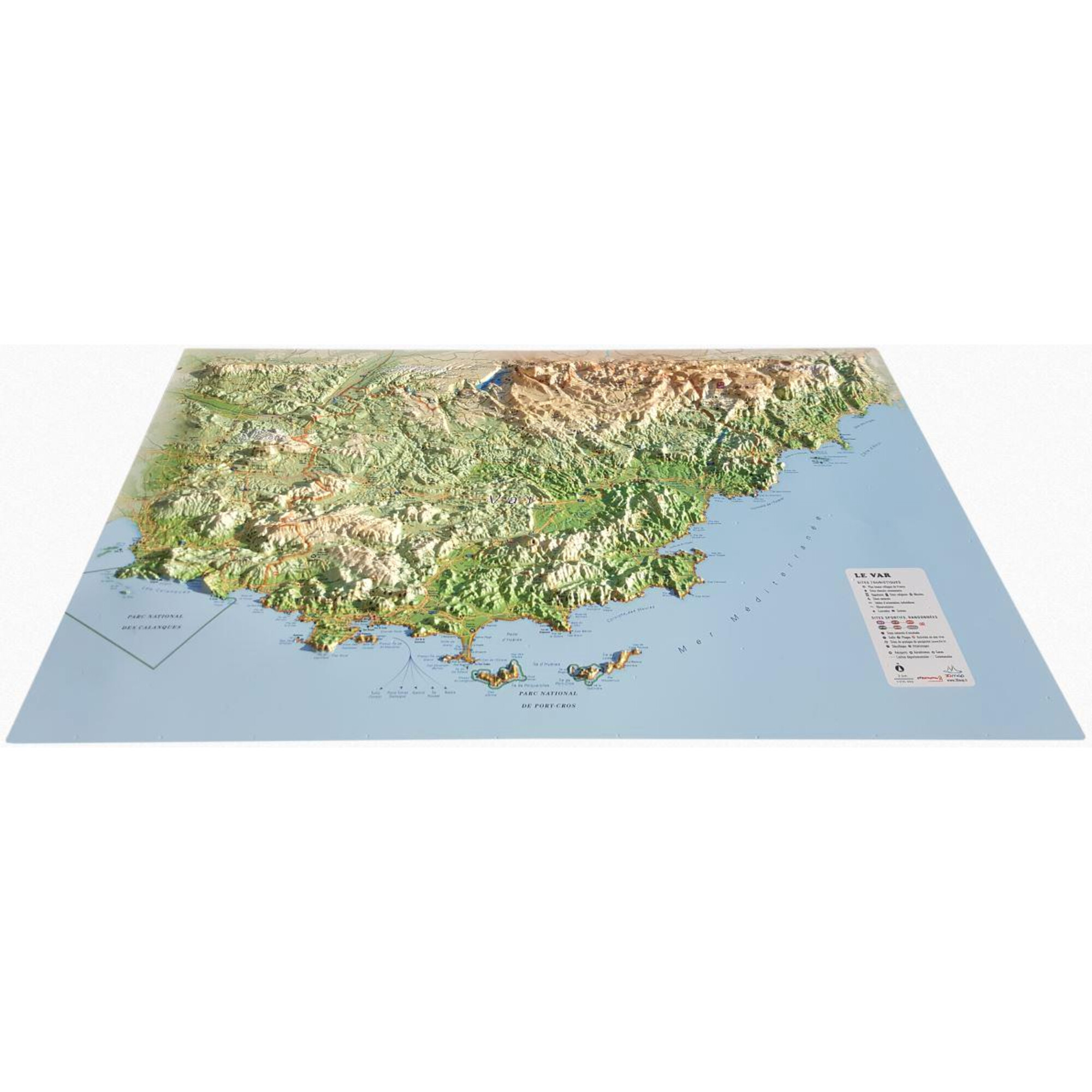 3Dmap Mapa regionalna Le Var
